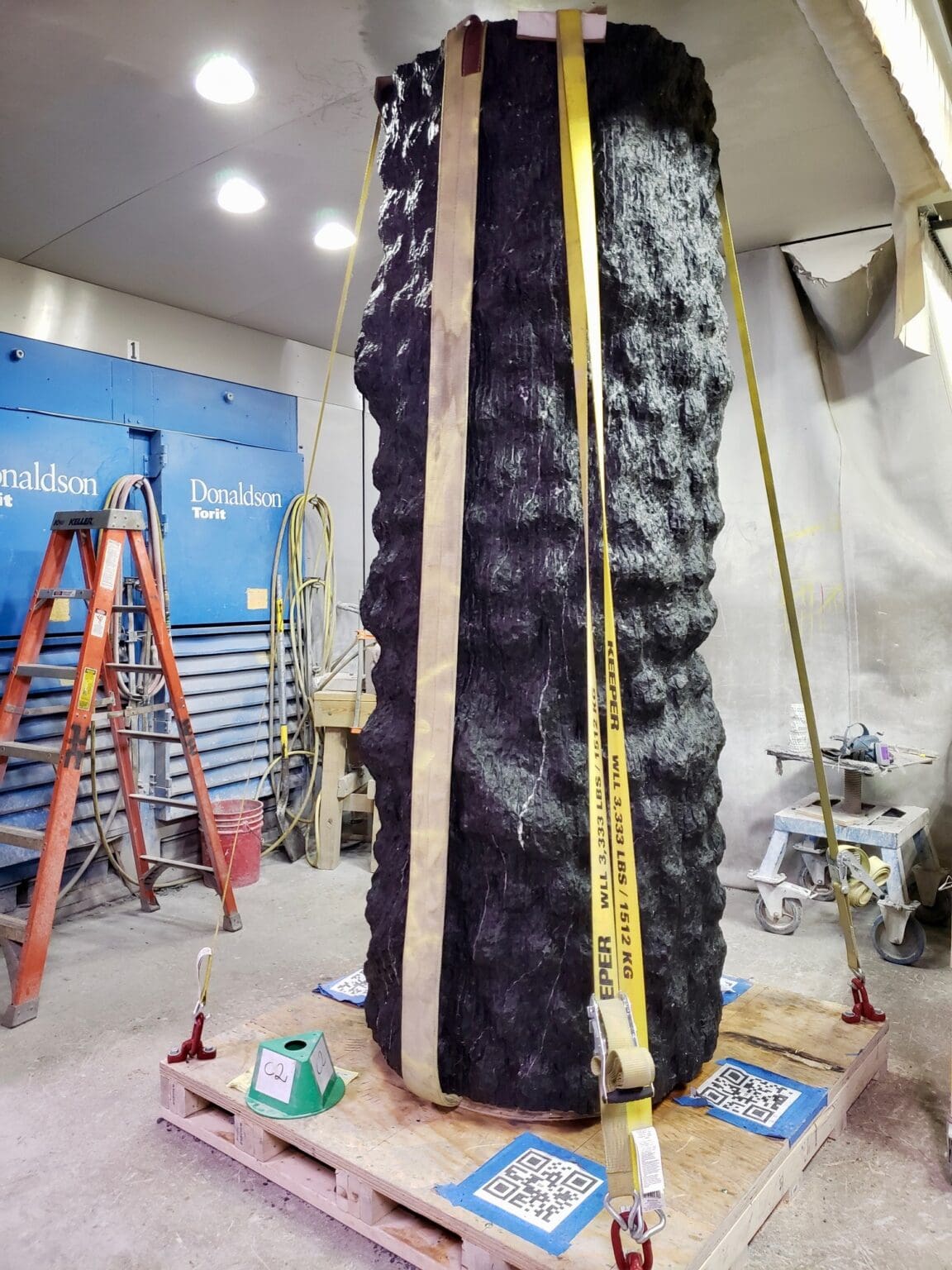 Opus Africanuum Marble Column by Quarra Stone